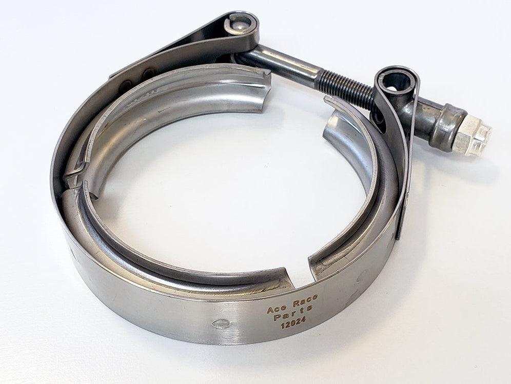 2.250" V-Band Clamp - 304 Stainless Steel | Ace Race Parts