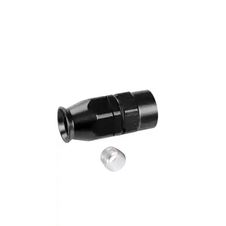 -4AN Full Flow Straight Hose End (for PTFE Hose), Swivel Style, Black ...